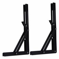 China Space Saving Collapsible Shelf Bracket Heavy Duty Folding Bracket for Table Work Bench for sale