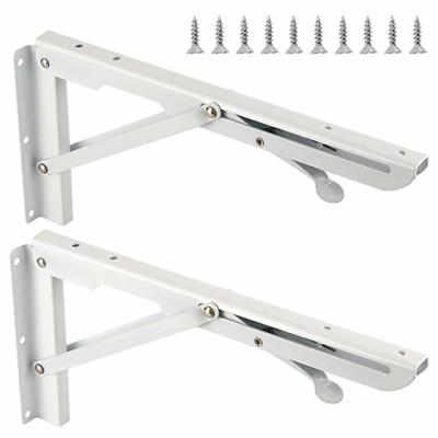 China Custom Triangle Spring Folding Shelf Locking Hinge Bracket for Wall Mounting in Silver for sale