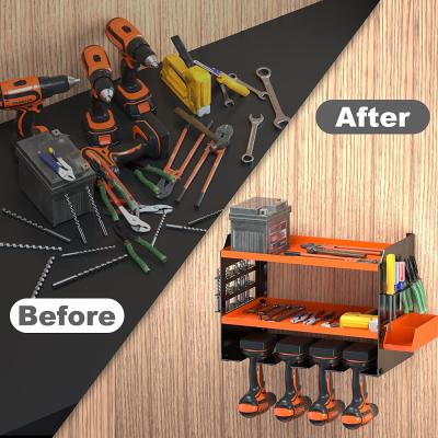 Cina Dispositivo di stoccaggio utensili senza fili Reggiseno per utensili elettrici per garage Organizzazione Pegboard Accessori in vendita