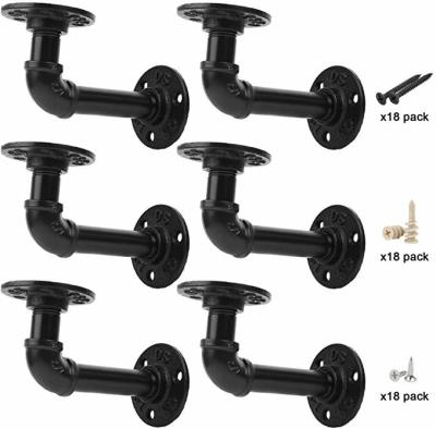 Cina Non standard 5,1 * 3,5 pollici rustic murale montato fai da te Pipe scaffale bracket in vendita