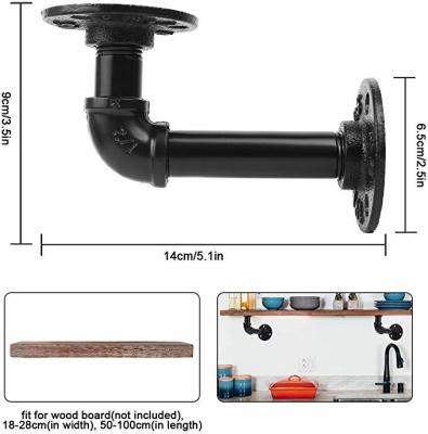 Cina Non standard 5,1 * 3,5 pollici rustic murale montato fai da te Pipe scaffale bracket in vendita