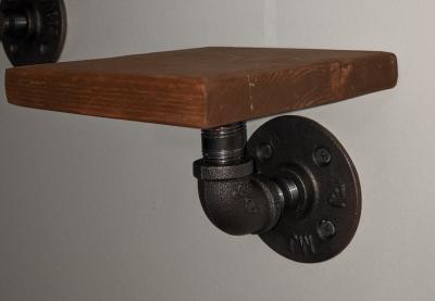 Cina Non standard 5,1 * 3,5 pollici rustic murale montato fai da te Pipe scaffale bracket in vendita