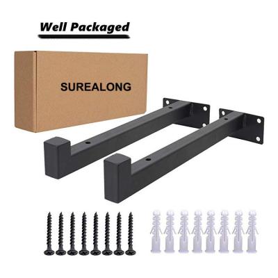 Cina Fabbricazione a misura per la parete Retro Decor Shelf Hardware Brace Pipe Quadrati Montaggio in vendita