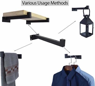 Cina Fabbricazione a misura per la parete Retro Decor Shelf Hardware Brace Pipe Quadrati Montaggio in vendita