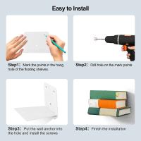 China Invisible Wall Bookshelf for Customized Instruction and Single-side Bracket Structure for sale