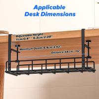 China Under Desk Wire Management with Custom Size Hook Type Cable Management Compartment for sale