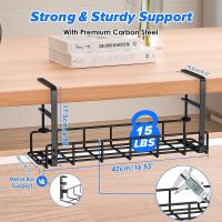 China Under Desk Wire Management with Custom Size Hook Type Cable Management Compartment for sale