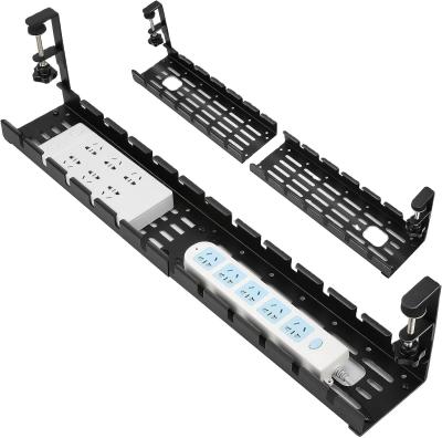 China Bajo el escritorio de la gestión del cable organizador de cable abrazable Cable Basket Cord Holder bandeja en venta