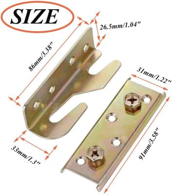 Cina 86 mm*26,5 mm*33 mm Metalli Legno Componenti per letti Accresci per mobili in vendita