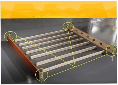 Cina 86 mm*26,5 mm*33 mm Metalli Legno Componenti per letti Accresci per mobili in vendita