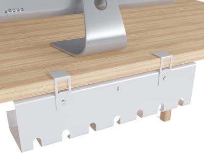 Cina Sotto il tavolo di gestione dei cavi da scrivania Clampada regolabile montata Wire Mesh Rack Rack 430x100x100mm in vendita
