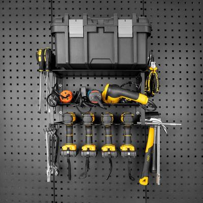 Cina Garage Storage Pegboard Power Tool Organizer con design regolabile in acciaio al carbonio in vendita
