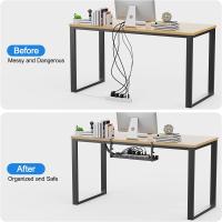 China Customized Logo Under Desk Wire Cable Management Tray No Drill for Sample Acceptance for sale