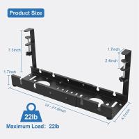 China Customized Logo Under Desk Wire Cable Management Tray No Drill for Sample Acceptance for sale