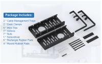China Customized Logo Under Desk Wire Cable Management Tray No Drill for Sample Acceptance for sale