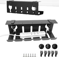 China Maximize Space with Under Desk Table Cable Management Tray and Hook Type Installation for sale
