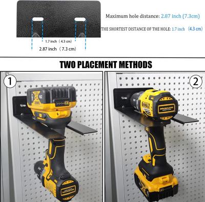 Cina Rack di archiviazione per utensili a logo personalizzato per cordless / hand drill in home garage wall workshop in vendita