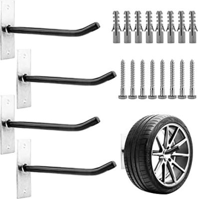Cina Rack per utensili da giardino monolivello in metallo con appendiabiti per utensili e ganci per utensili per pareti di garage in vendita