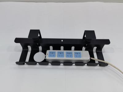 China Rack de armazenamento de arame ajustável de 3 buracos, de nível único, preto, oval, para eficiência sob a mesa à venda