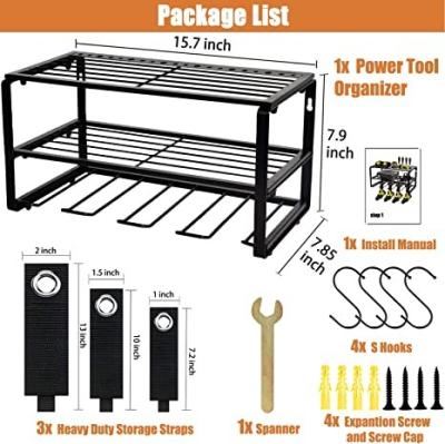 Cina Controllo della parete Metal Pegboard Power Tools Storage Organizer per organizzazione ed efficienza in vendita