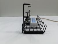 China Silver Iron Wire Design Under Desk Cable Management Tray for Adjustable Cord Control for sale