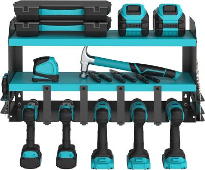 Cina Organizzatore di utensili elettrici a forma di pegboard con 5 slot di trivellazione e portavite in vendita