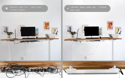 Cina Cable di rivestimento Tidy Management Tray per Ultimate Setup Desk e tipo di inserimento bullone in vendita