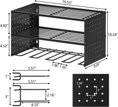 Cina Stylish utensile per trivellazione senza fili portaorganizzazione rack di stoccaggio per utensili elettrici pegboard in vendita