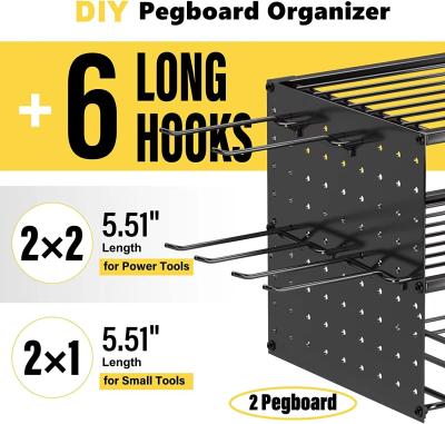 Cina Stylish utensile per trivellazione senza fili portaorganizzazione rack di stoccaggio per utensili elettrici pegboard in vendita