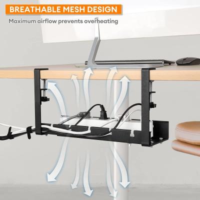 Cina No Drill Under Desk Cable Management Tray 21,7