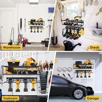 Cina Immagazzinare in modo efficiente gli attrezzi Strumenti di trivellazione senza fili Organizzatore e scaffale per garage in vendita