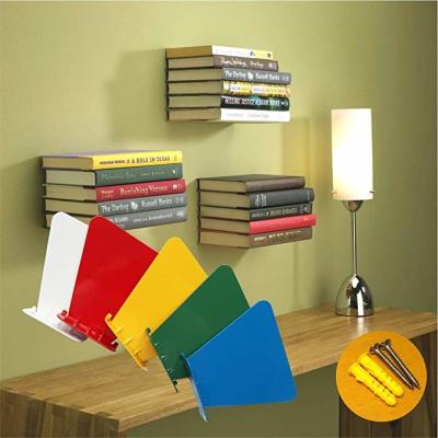 Cina Mensole spesse libreria in acciaio inossidabile per la parete libreria galleggiante in design moderno in vendita