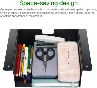 Cina Single Square Modern 2mm Iron Desk Storage Shelf con doppio auricolare in vendita
