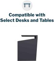 China Efficiently Store Files Solid Hanging Desk Storage Box with Rear Cable Opening for sale