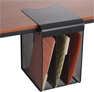 China Rectangle Solid Top Verticaal Hangende Laaier Korf Schrijftafel Onder Kasten Boekenplank Organisator Te koop