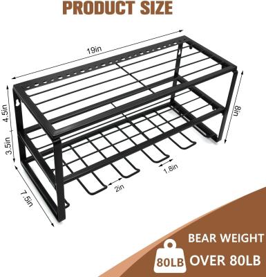 Cina filo metallico 3 strati rivestimento murale scaffale utensile per l'organizzazione e lo stoccaggio di trivellazione senza fili in vendita
