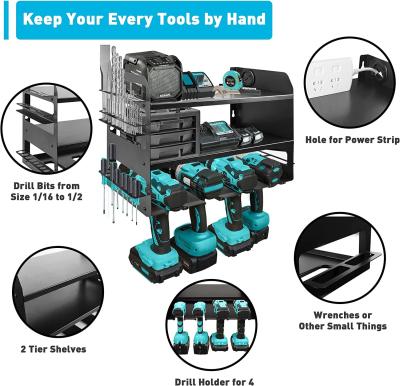 Cina Organizzare i vostri utensili elettrici con montatura a parete cordless perforazione scatola di stoccaggio bianco e altri in vendita