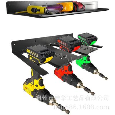 Cina Organizzatore di utensili elettrici montato a parete con 5 slot per fori appesi e 2 scaffali per lo stoccaggio dei trapano senza fili in vendita