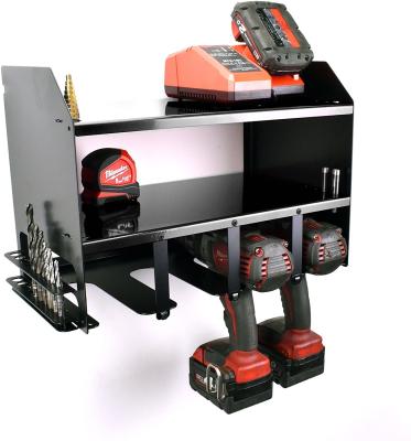 China Wandmontagebatterijopslagorganisator voor garageboormachines Te koop