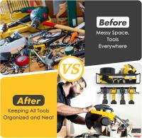 China Garage Handheld Power Tool Organizer with Bolt Inserting Type in Rectangle Shape for sale