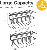 China Rectangle Wall Mounted Tool Storage Rack for Garage Organization and Space Saving for sale
