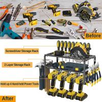 China Power Tool Organizer Wall Mount Drill Holder for Non-folding Rack Classification for sale