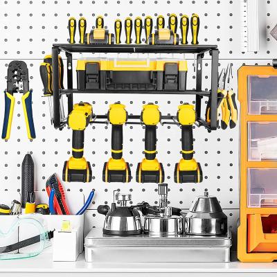 Cina Organizzatore di utensili elettrici Portatore di trapano montato a parete per la classificazione dei rack non pieghevoli in vendita