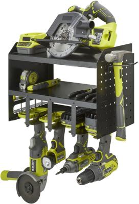 Cina Rack per la conservazione degli utensili elettrici per la perforazione di metallo montati a parete per un utilizzo massimo dello spazio in vendita