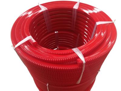 China Red Color Polyurethane Super Grip Belting Impact Resistant Customized Length for sale