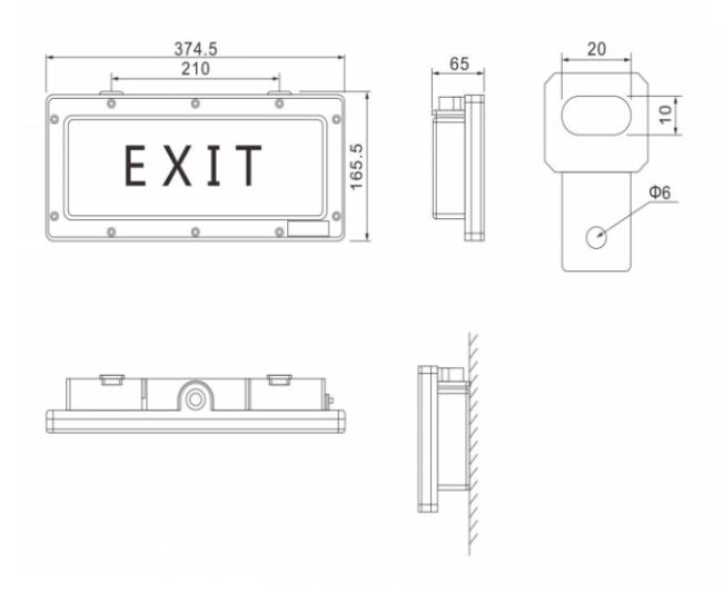 ATEX / IECEx / RoHS / CNEX / ISO9001 Certified Compact Explosion-Proof Emergency Exit Lights CRI ≥70 Customizable For Hazardous Areas 1