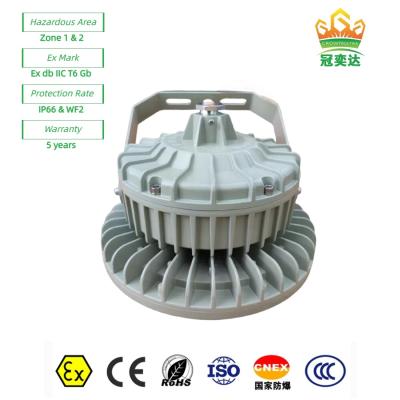 China Exproof FlameProof LED Bay Light Dust-/Waterproof  With MEANWELL Driver for hazardous  Zone 1 175lm/watt for sale