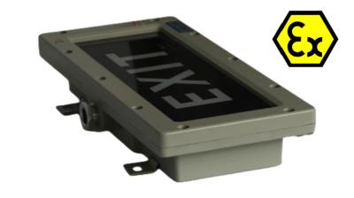 China Explosion Proof Emergency Exit Light Flameproof IECEx rated Ex d IIC for industrial Zone 1 Zone 21 Hazardous Areas for sale