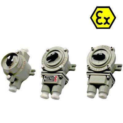 中国 海洋級 アルミ製 防爆スイッチ 10A 産業用電流 50/60HZ 電圧 販売のため