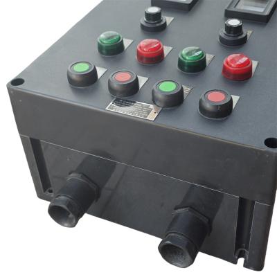 Cina Stazione di controllo a prova di esplosione 220V ATEX omologata GRP Anti-corruzione IP66 WF2 Montaggio verticale sospeso per l'ambiente pericoloso Zona1 Zona2 in vendita